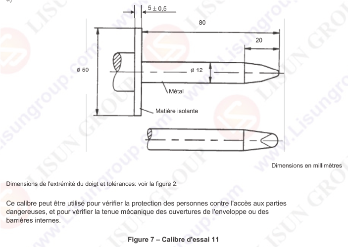 Test Probe Kit of IEC 61032 - LISUN