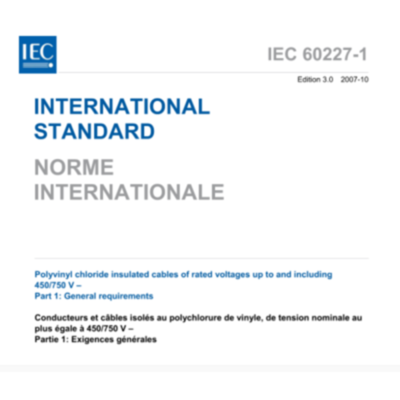 IEC 60227-1 Polyvinyl chloride insulated cables of rated voltages up to ...